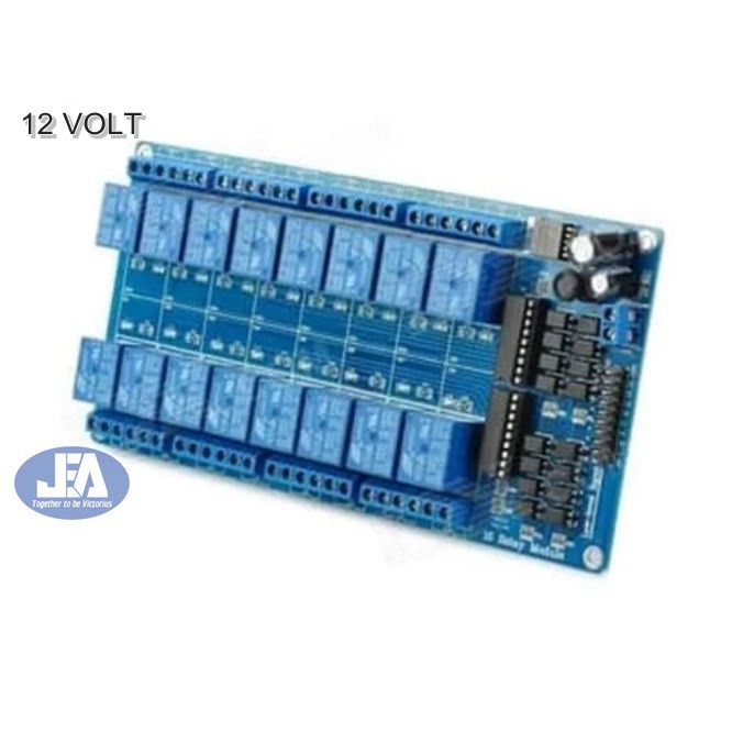 Jual 16CH CHANNEL 12V RELAY SHIELD MODULE BOARD UNTUK ARDUINO | Shopee ...