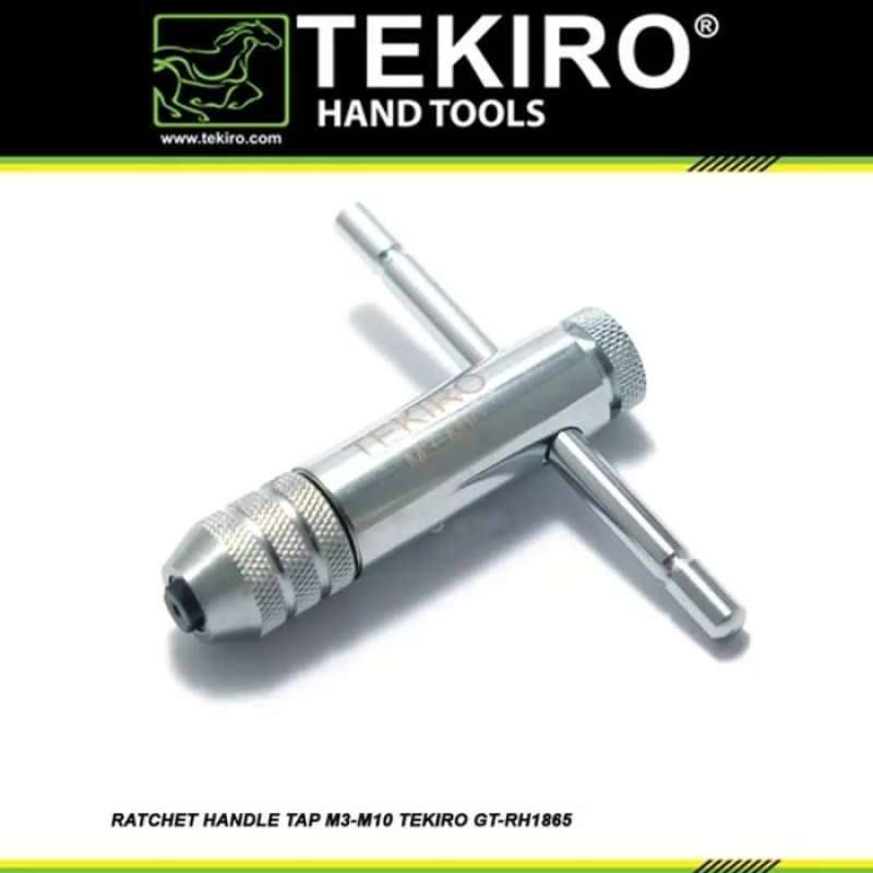 Jual TEKIRO Ratchet Handle Tap Gagang Mata Tap Model Rachet M3-M10 / M5-M12 | Shopee Indonesia