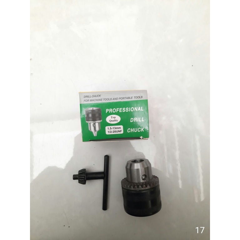 Jual Kepala Bor 13MM Drat / Drill Chuck / Kunci Kepala Bor 13MM ...