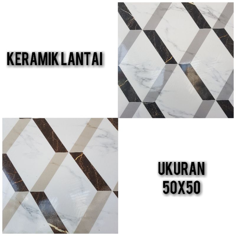 Jual Keramik Lantai Dekoratif ukuran 50x50 | Shopee Indonesia