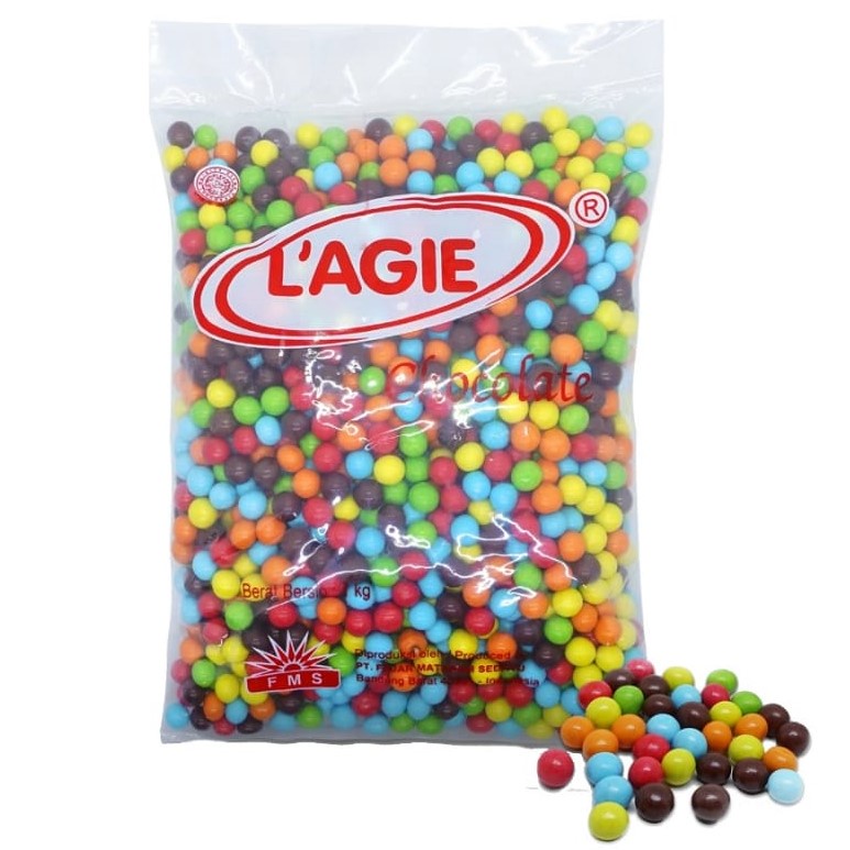 Jual L'AGIE Golden City Mini Ball 250gr Aneka Warna LAGIE Biskuit Salut ...