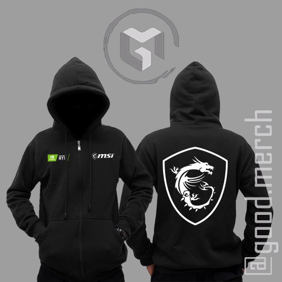 Jual JAKET HOODIE MSI x NVIDIA GEFORCE | Shopee Indonesia