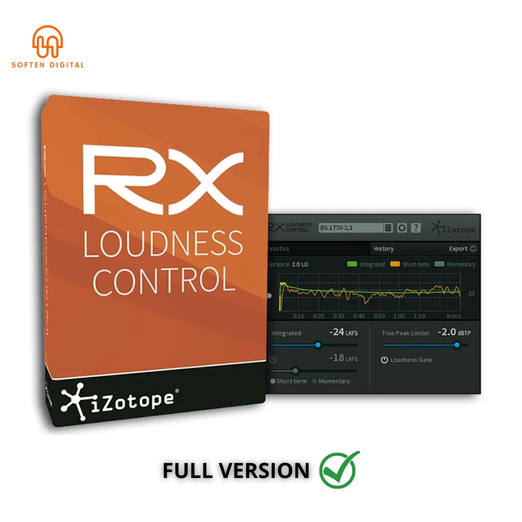 Jual iZotope RX Loudness Control VST Plugin Efficiently analyze and render your mix to comply ...