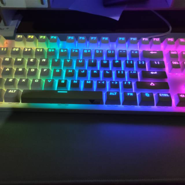 Jual Vortex Vx7 White Case Mechanical Keyboard | Shopee Indonesia