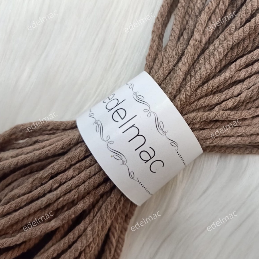 Jual Ecer 20m Tali Katun / Benang Dark Coklat | Black 4mm twist ...
