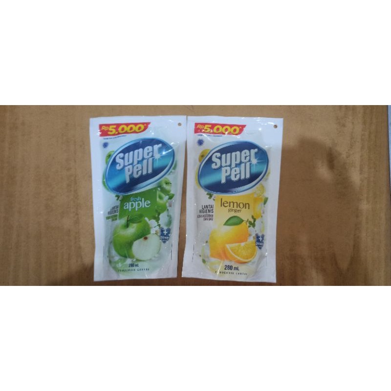 Jual Super Pel Pembersih Lantai Apel Lemon 280 ml | Shopee Indonesia