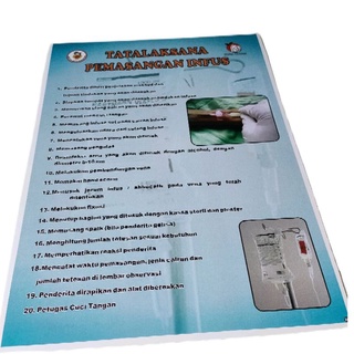 Jual Poster Bidan Tatalaksana Pemasangan Infus | Shopee Indonesia