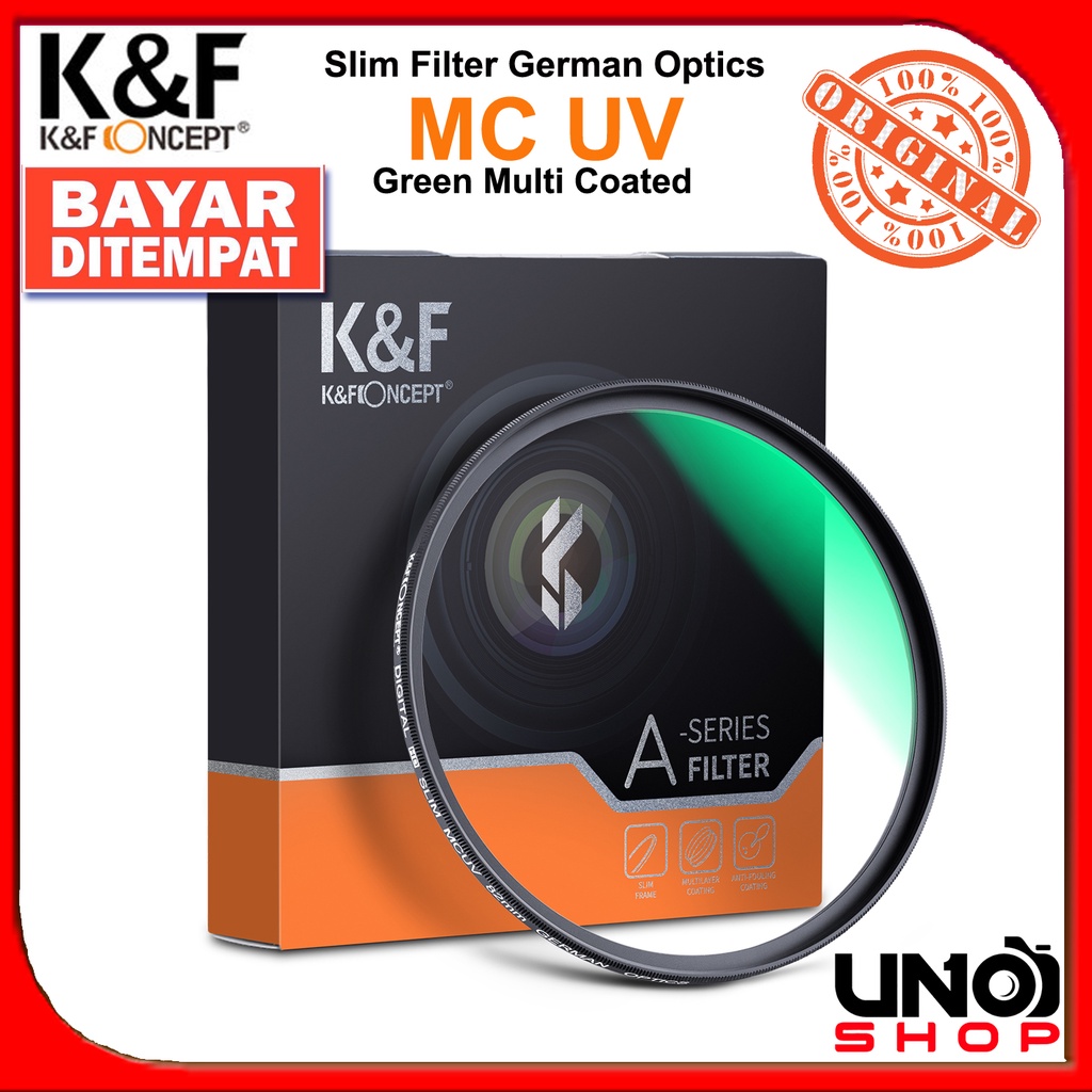 Jual K&F Concept MC UV Slim Filter Lensa Green Multi Coated German Optics | Shopee Indonesia
