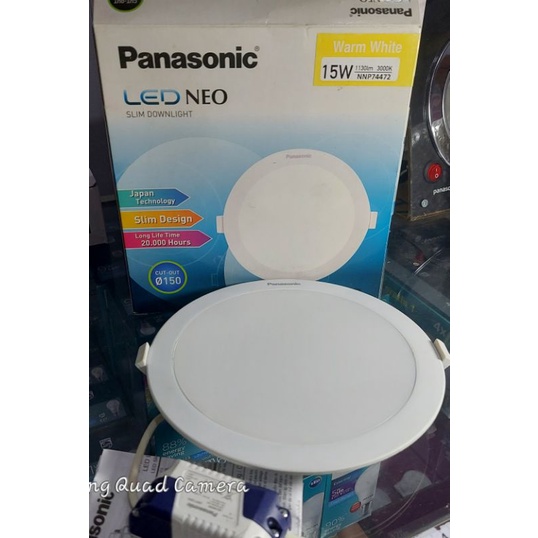 Jual Panasonic Led Neo slim Downlight 12 watt dan 15 watt warm white ...