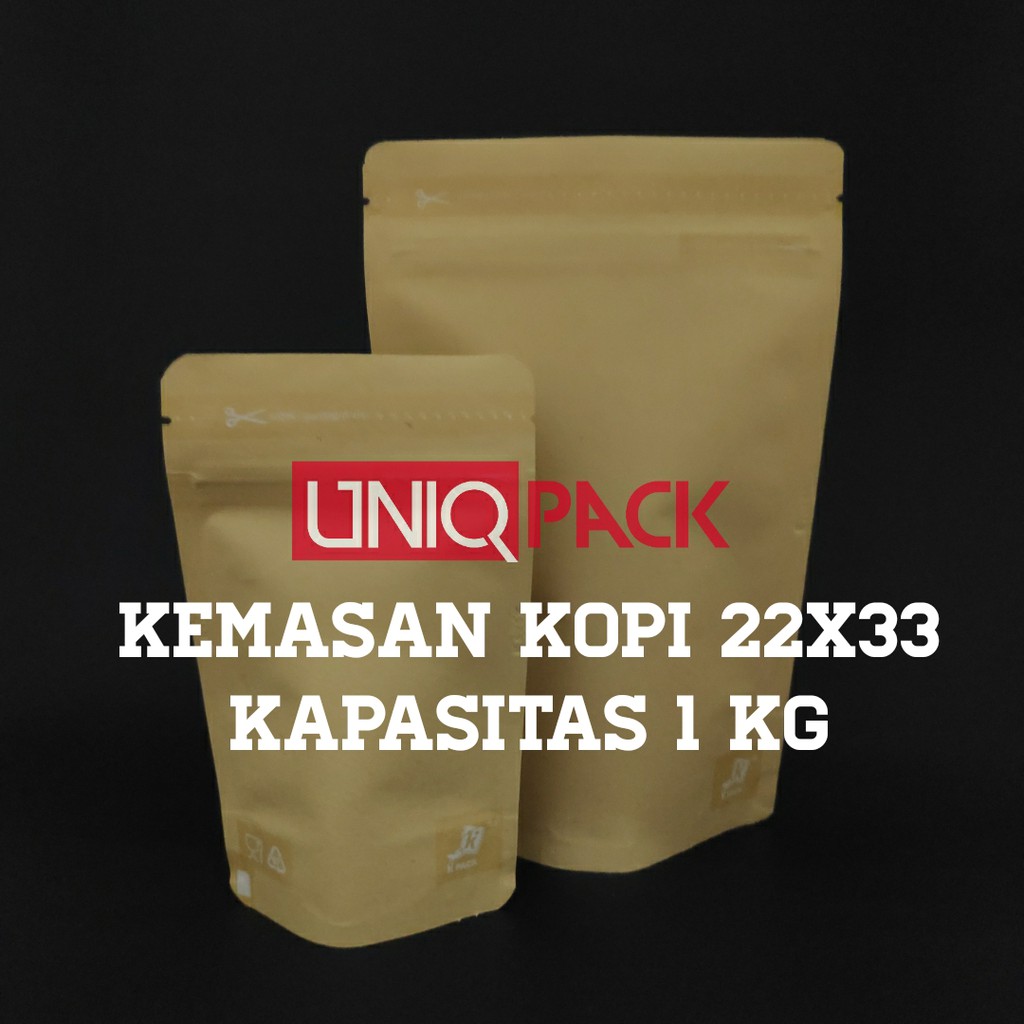 Jual [100 pcs] Kemasan Kopi 1 kg 22x33 Kpack/ Paper/ Kertas/ Ecopack ...