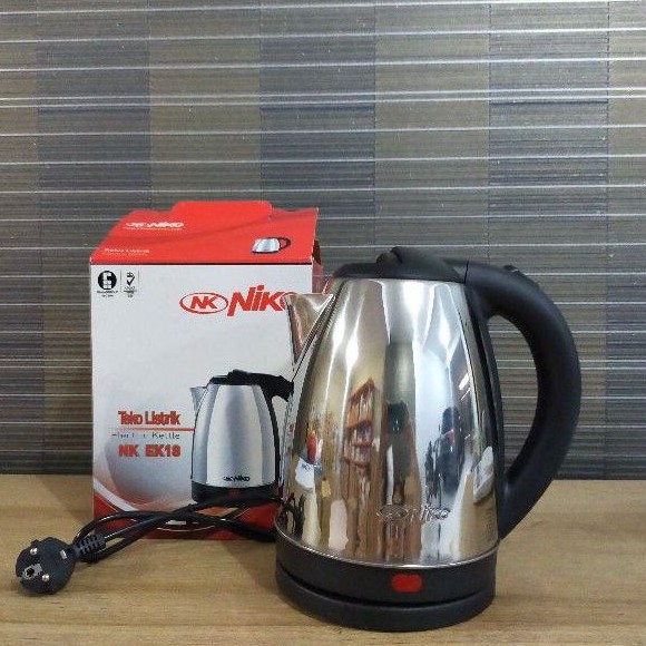 Jual Teko Listrik Pemanas Air Niko Electric Kettle 1.8 Liter | Shopee ...