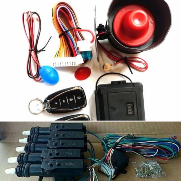 Jual Alarm Mobil Universal Dan Central Lock Mobil 5 Pintu Komplit Kabel ...