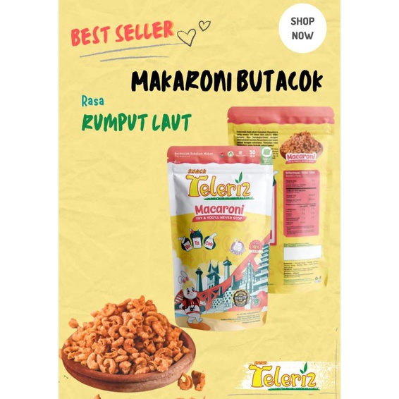 Jual Makaroni BuTaCok Rumput Laut 40 gram | Shopee Indonesia