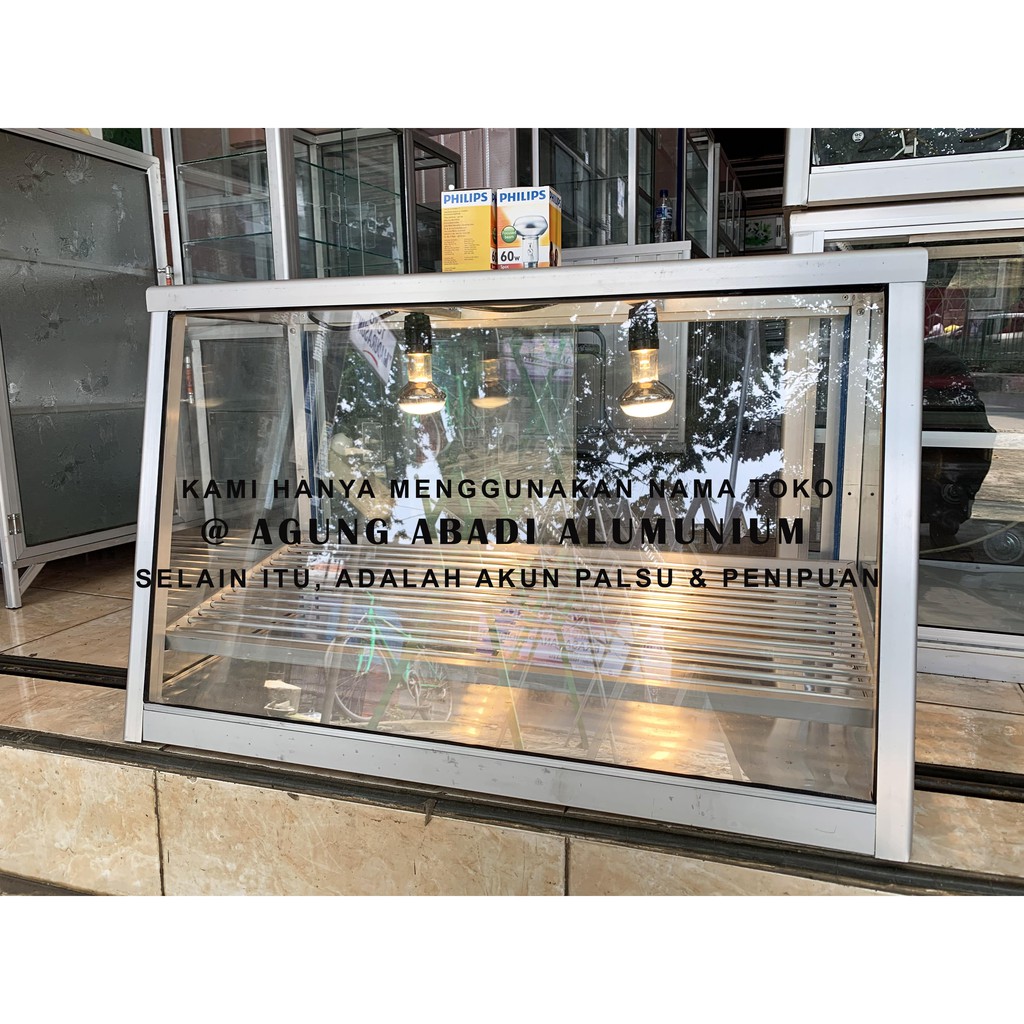 Jual Etalase / Showcase / Pemanas Ayam Fried Chicken 2 Rak 2 Lampu Big ...
