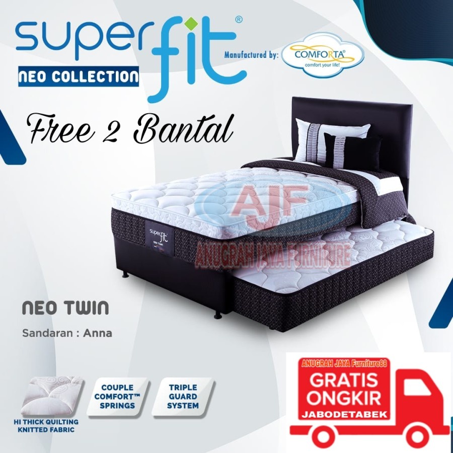 Jual COMFORTA SUPER FIT 2 IN 1 NEO TWIN Matras Kasur Sorong Springbed ...