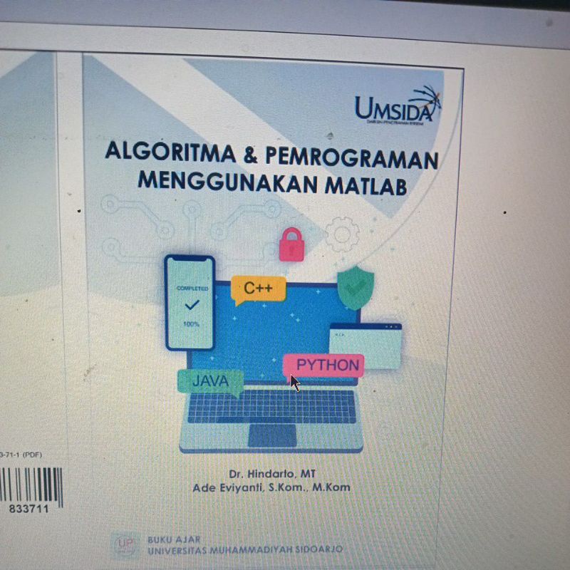 Jual buku algoritma dan pemrograman menggunakan matlab | Shopee Indonesia Jual buku algoritma dan pemrograman menggunakan matlab | Shopee Indonesia