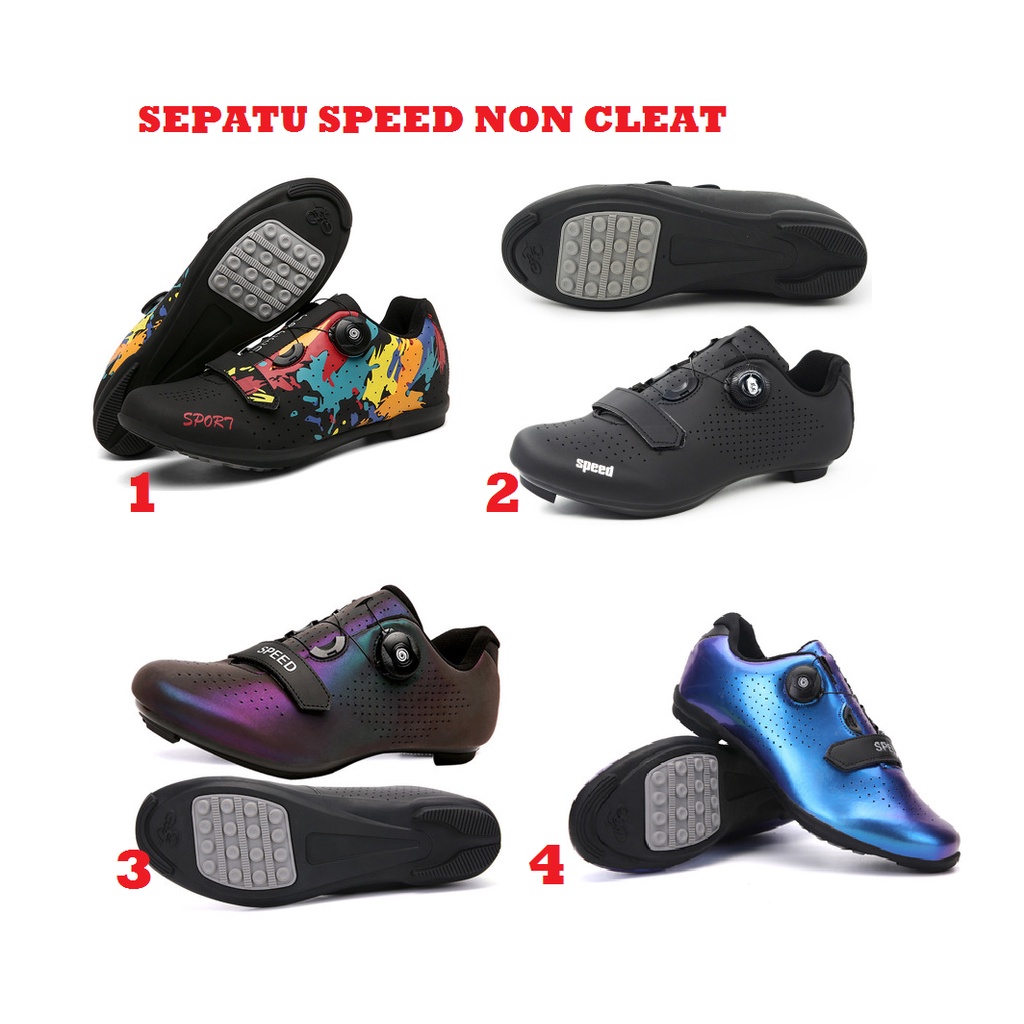 Jual SEPATU SEPEDA SPEED GALAXY NON CLEAT gowes MTB xc Roadbike balap ...