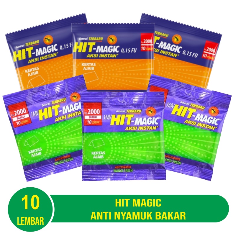 Jual Hit Magic Anti Nyamuk Aksi Instan isi 10 lembar Wangi Floral ...