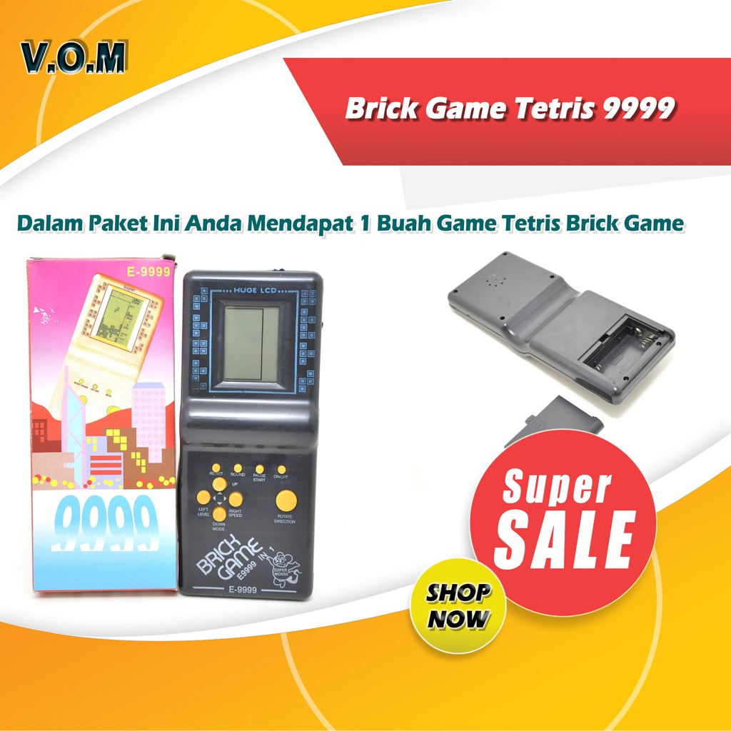 Jual 3TDN Vom 0451 Brick Game Tetris 9999 - 0451 | Shopee Indonesia
