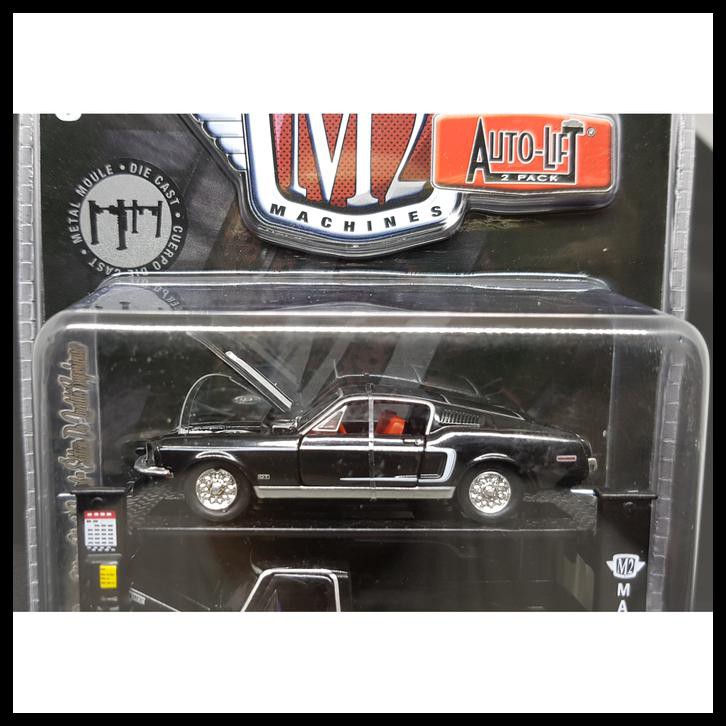 Jual M2 Machines Auto Lift Mustang 2+2 and Ford F100 Black Set 2 Mobil ...