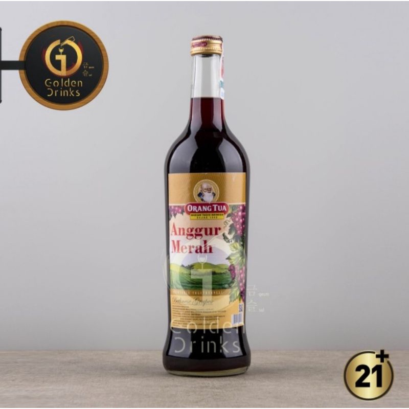 Jual Anggur Merah dan Gold Cap Orang Tua 620ml - Amer | Shopee Indonesia