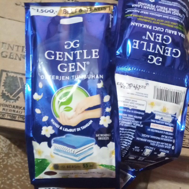 Jual deterjen tumbuhan gentle gen 1 renceng isi 6 sachet | Shopee Indonesia