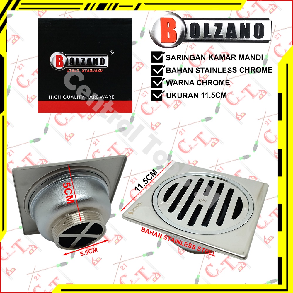 Jual Saringan Got Kamar Mandi Floor Drain Stainless Model Toto Bolzano 11.5Cm | Shopee Indonesia