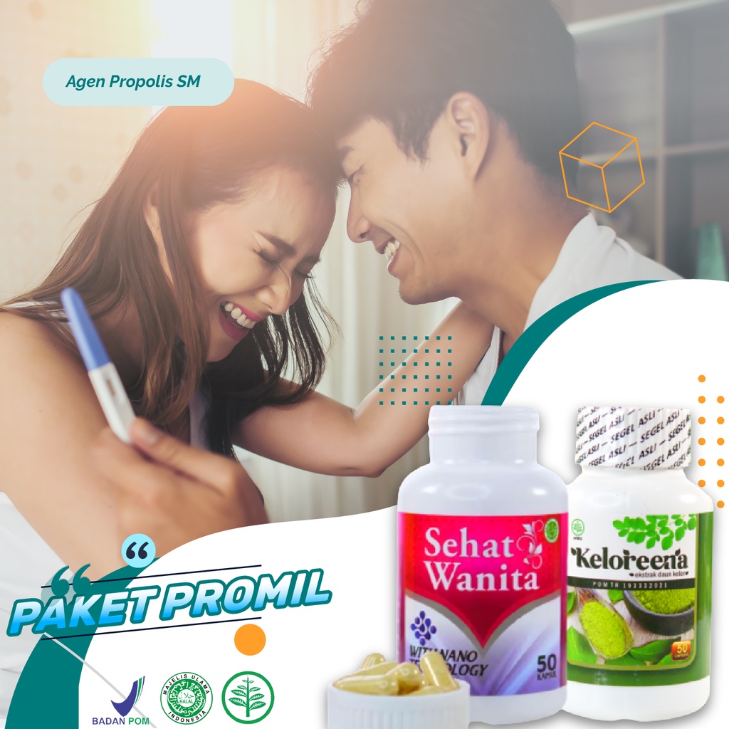 Jual Paket Promil Suami Istri Obat Penyubur Kandungan Agar Hamil Pengental Sperma Keloreena ...