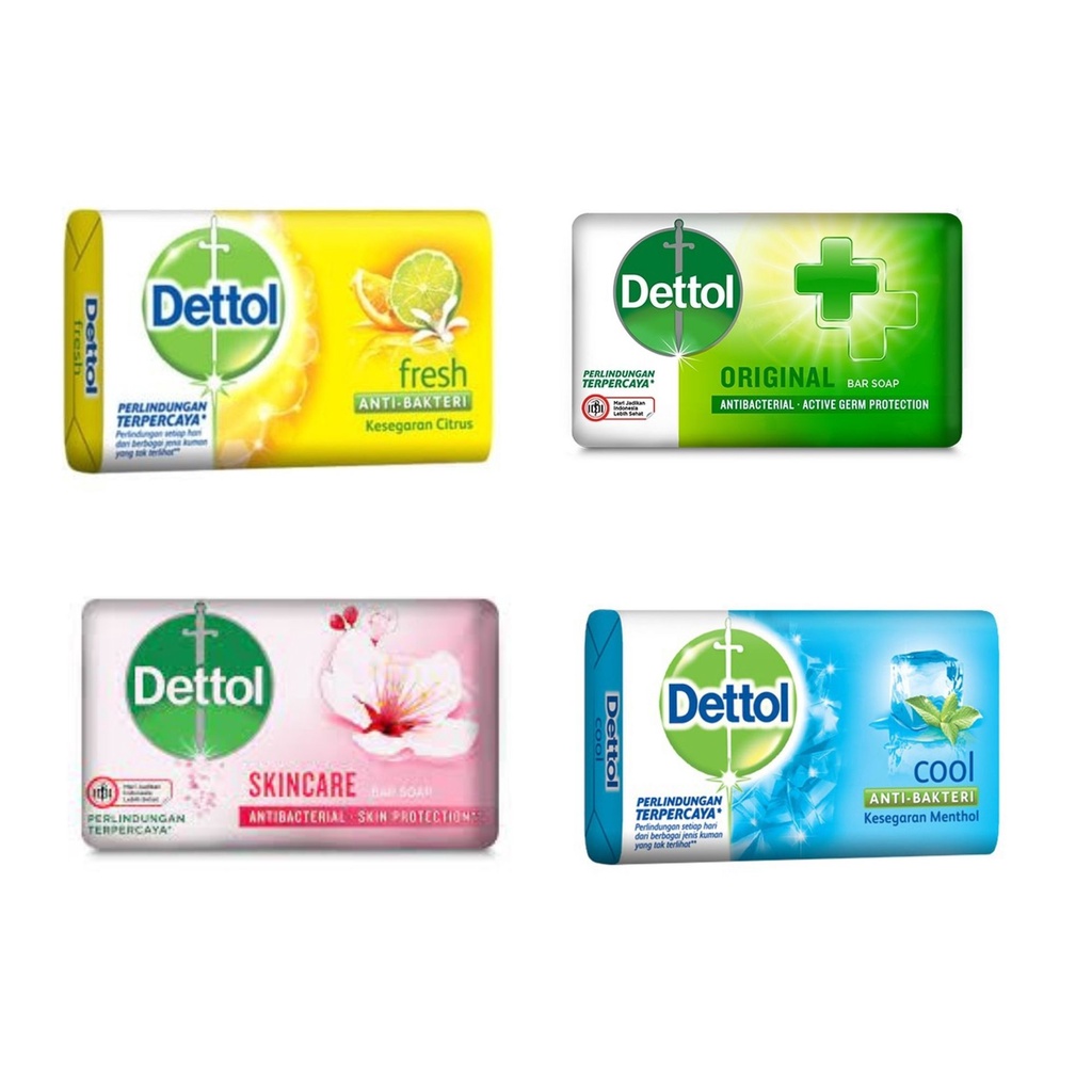 Jual DETTOL ORIGINAL 100GR ALL VARIAN DETOL PINK KUNING HIJAU BIRU ...