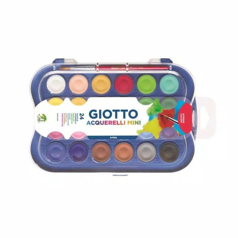 Jual Cat Air Water Color Giotto Acquerelli Mini 24 Warna 23mm ...