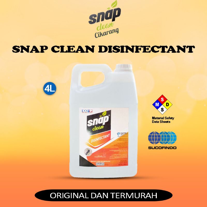 Jual SNAP CLEAN DISINFECTANT 4L | Shopee Indonesia