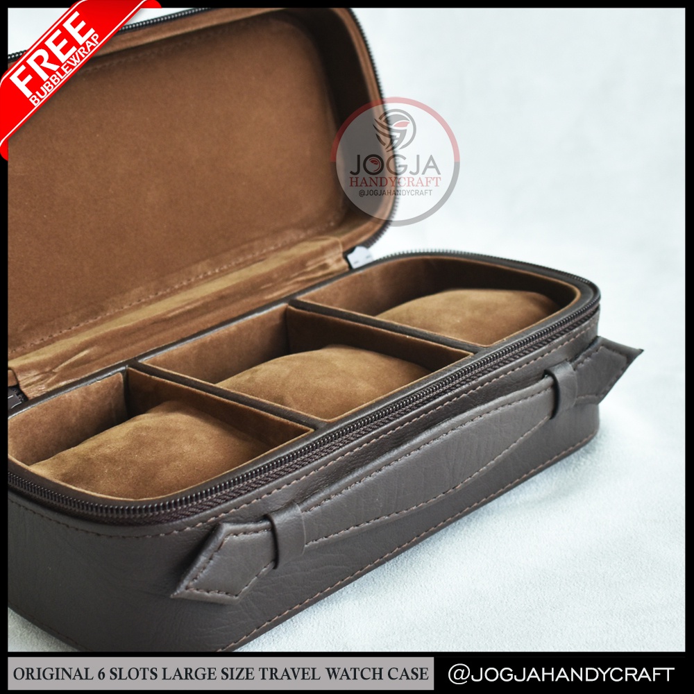 Jual New Design PREMIUM 3 Slots Travel Watch Box - Tempat Jam Tangan ...