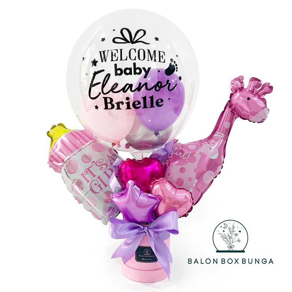Jual (READY 1 HARI) BALON WELCOME NEWBORN BABY/ CONGRATZ. BALONBOXBUNGA ...