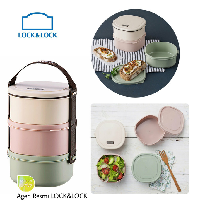 Jual Ready Lock&Lock Exclusive 3 Tier Lunch Box Bekal Rantang Anti ...