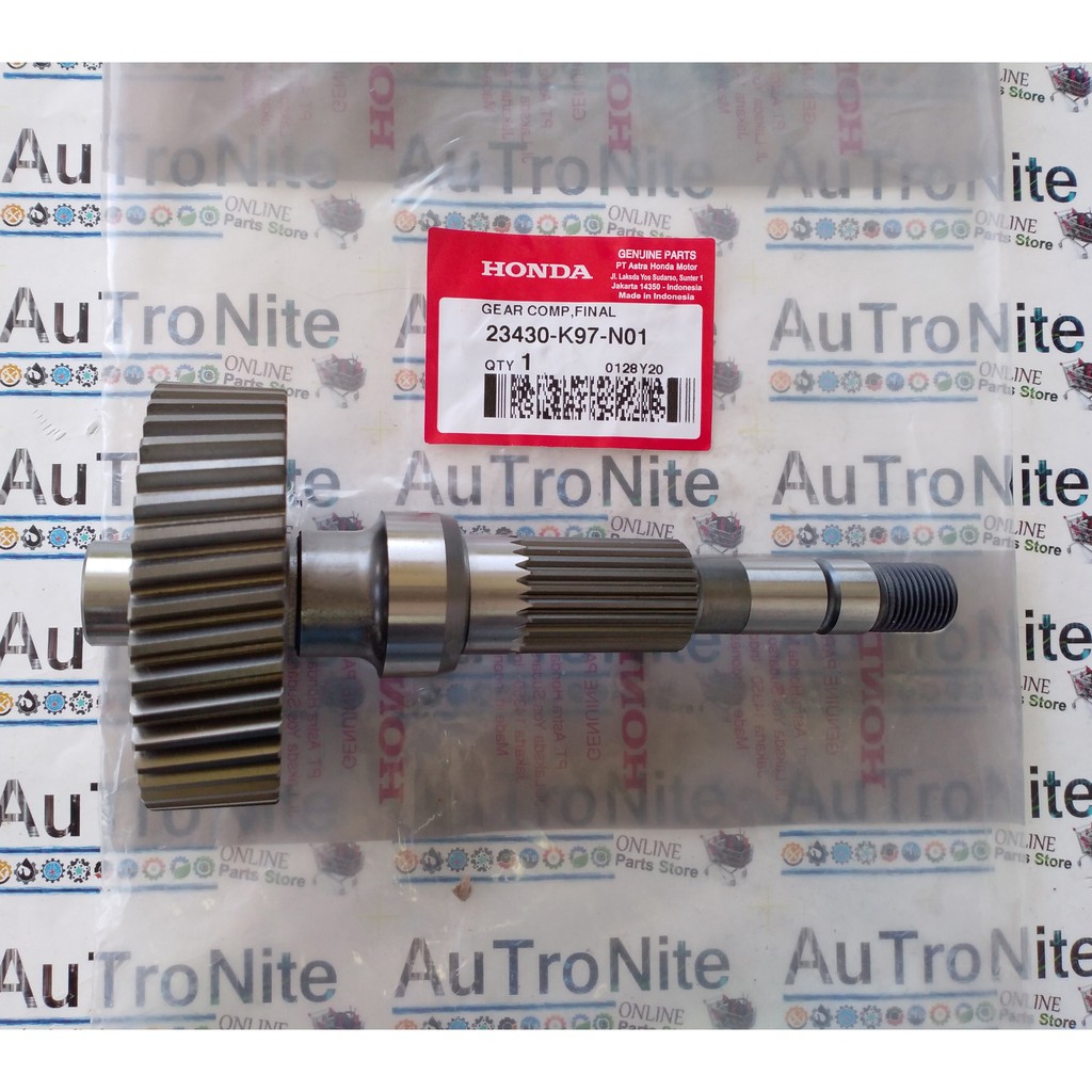 Jual As Roda Belakang Gear Comp Final 43 T 23430-K97-N01 Original Honda ...