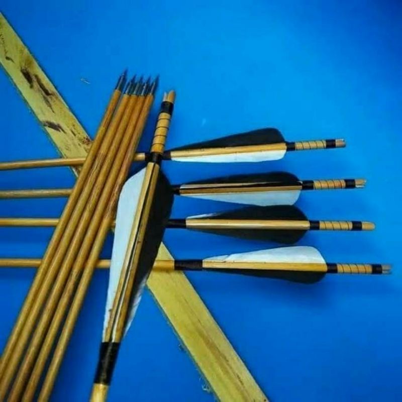 Jual arrow bambu petung grade A busur panah bulu entok | Shopee Indonesia