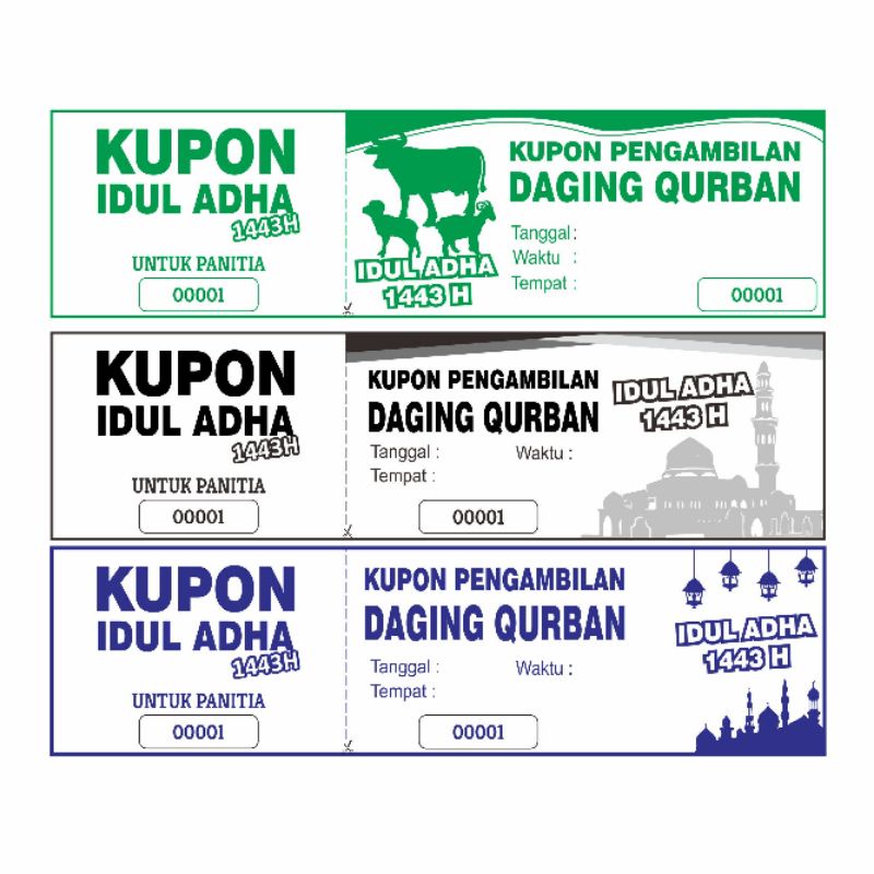Jual kertas kupon pengambilan daging qurban idul adha | Shopee Indonesia