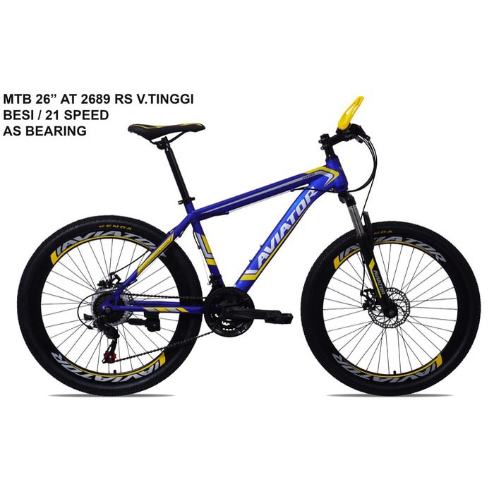 Jual Sepeda Gunung Mtb 26 Aviator 2689 Rs Bearing Velg Tinggi New ...