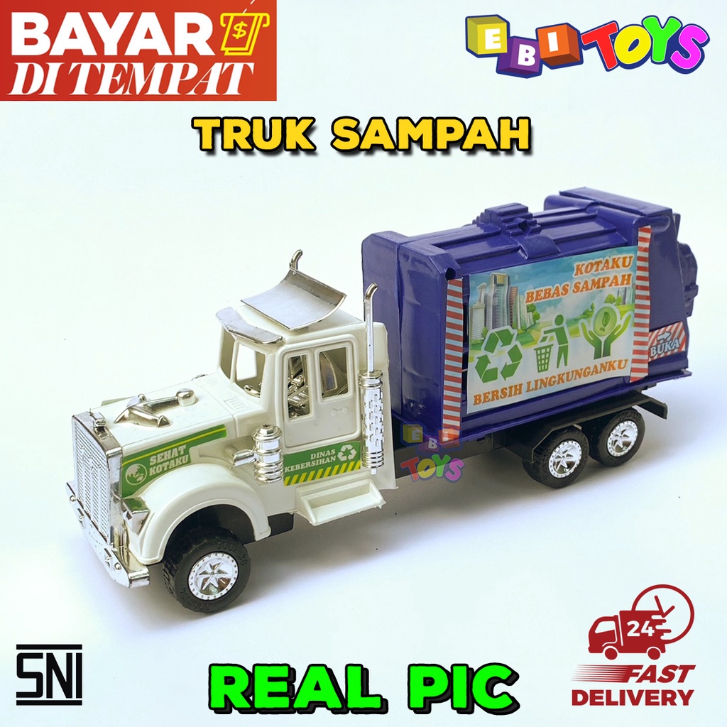Jual Mobil Truk Sampah Mobil Mobilan Truk Pembersih Sampah MURAH ...