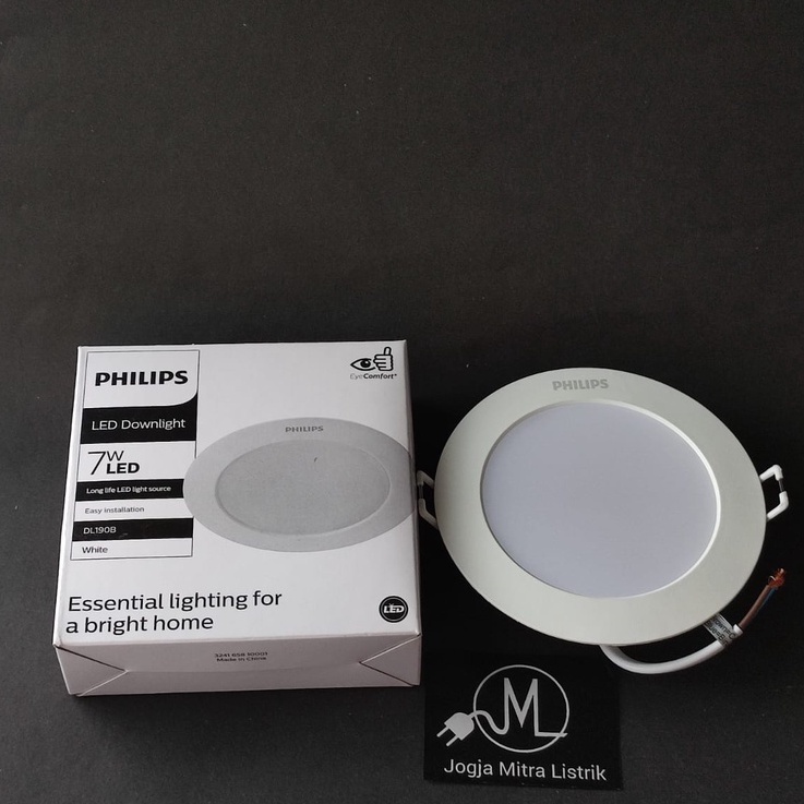 Jual LAMPU DOWNLIGHT PHILIPS ERIDANI LED 7 WATT PUTIH ( 6500K ) DL190B ...