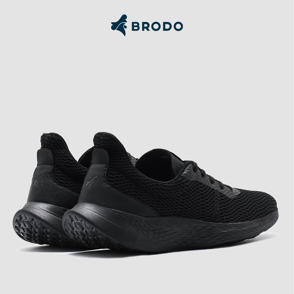 Jual BRODO - Sneakers Active Sprint Full Black | Shopee Indonesia