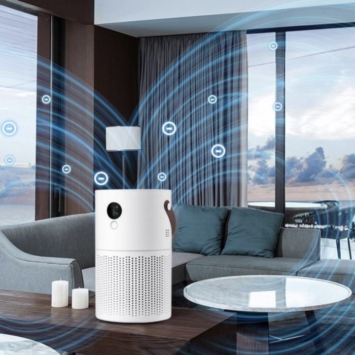 Jual Air Purifier Generator Ion Negatif Filtrasi HEPA 3 Steps SE3611 | Shopee Indonesia