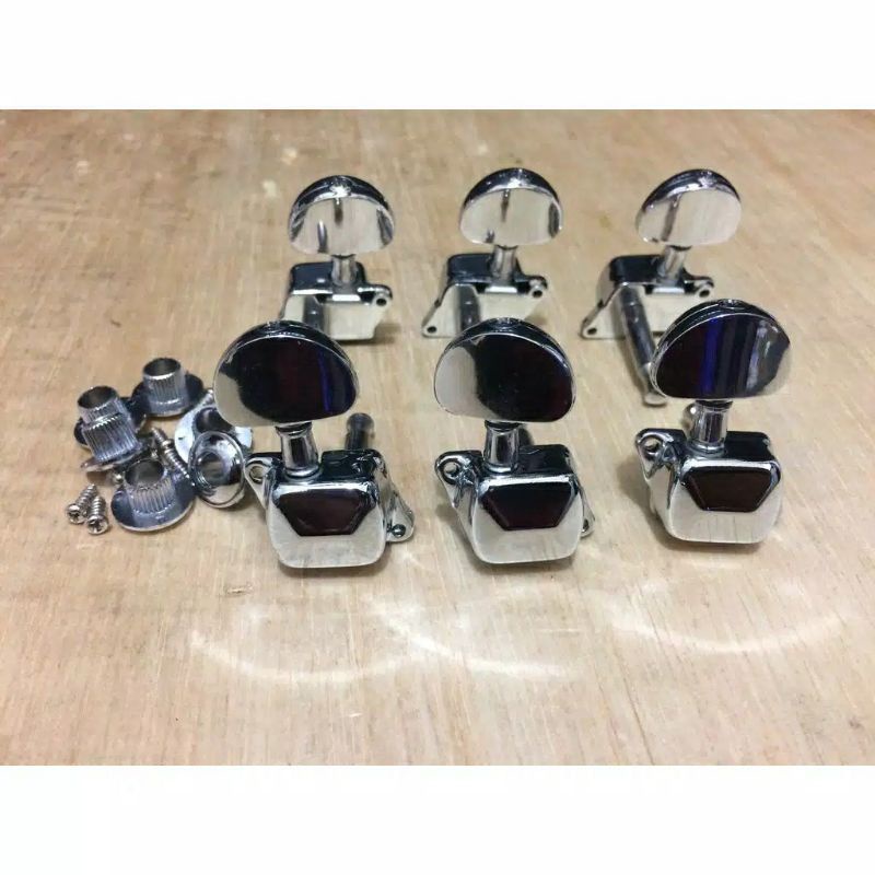 Jual Dryer gitar puteran tuning peg Gitar economy machine 3L -3R chrome ...