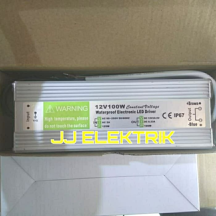 Jual Power Supply Outdoor 12V 100W / Trafo LED Waterproof 12 Volt 100 Watt | Shopee Indonesia