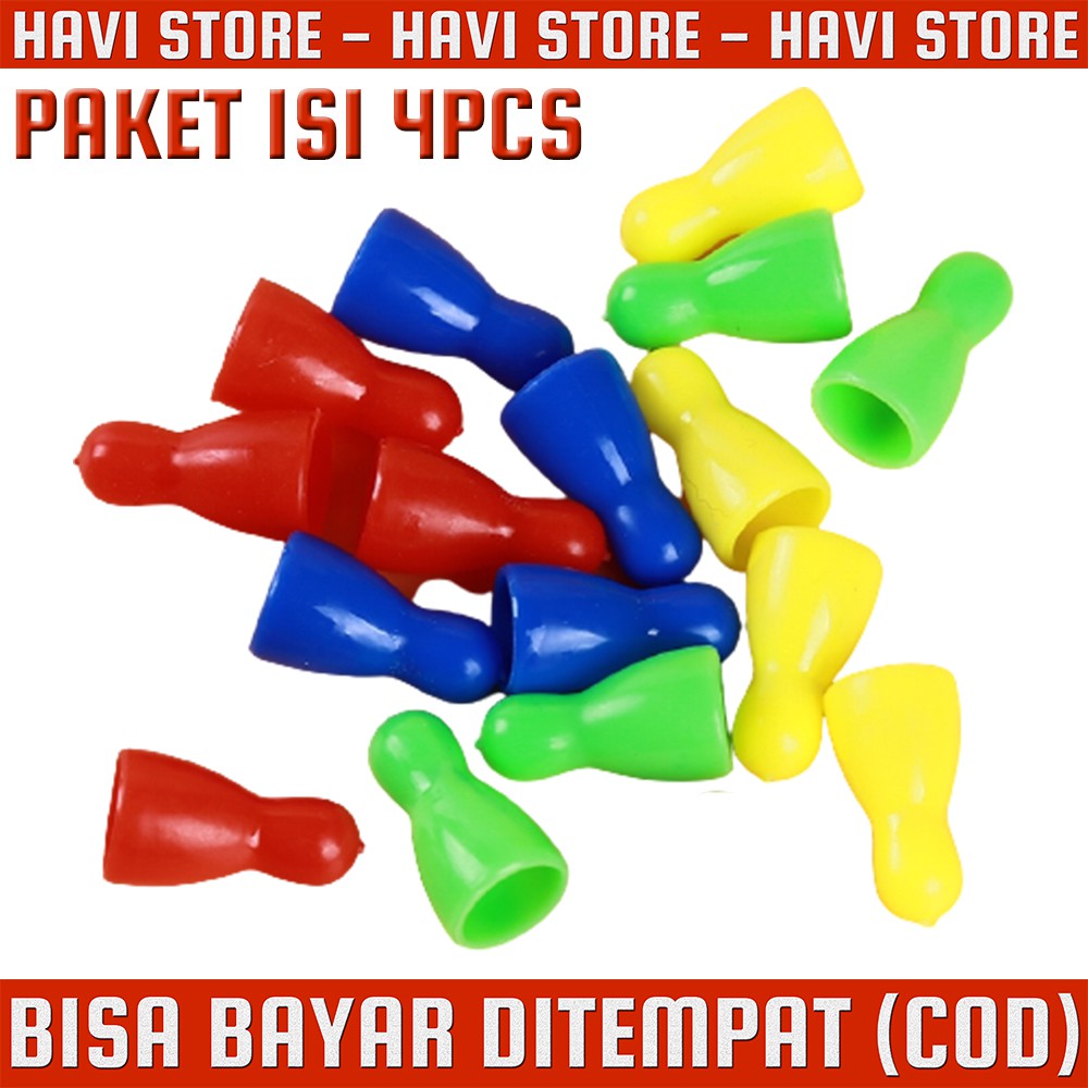 Jual Bidak Pion Isi 4pcs - Pelengkap Board Game Monopoli / Ular Tangga / Ludo | Shopee Indonesia