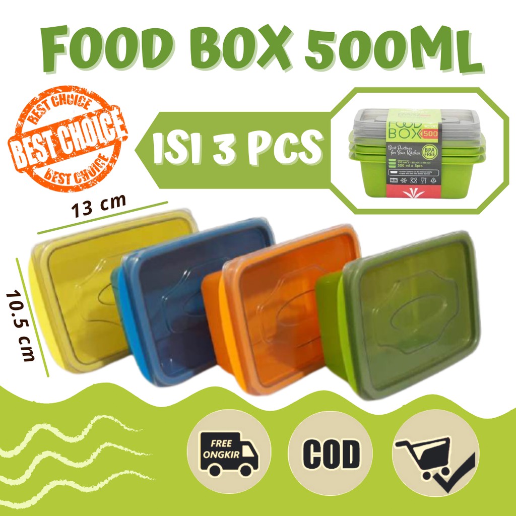 Jual PLASTIK TEMPAT MAKAN MURAH / KOTAK MAKANAN PLASTIK / FOOD BOX ...