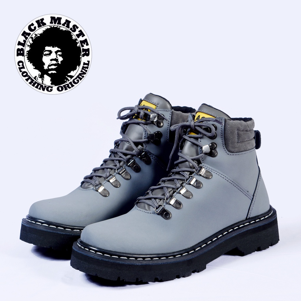 Jual BLACK MASTER Sepatu Boots Rockers Underground Pria Spider | Shopee ...