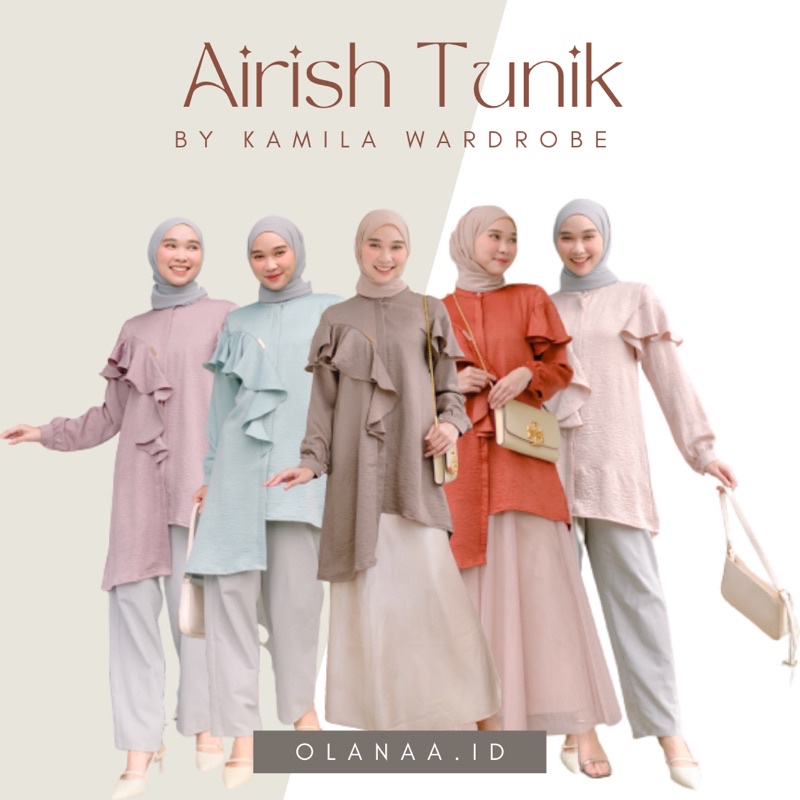 Jual Kamila Wardrobe Airish Tunik | Shopee Indonesia