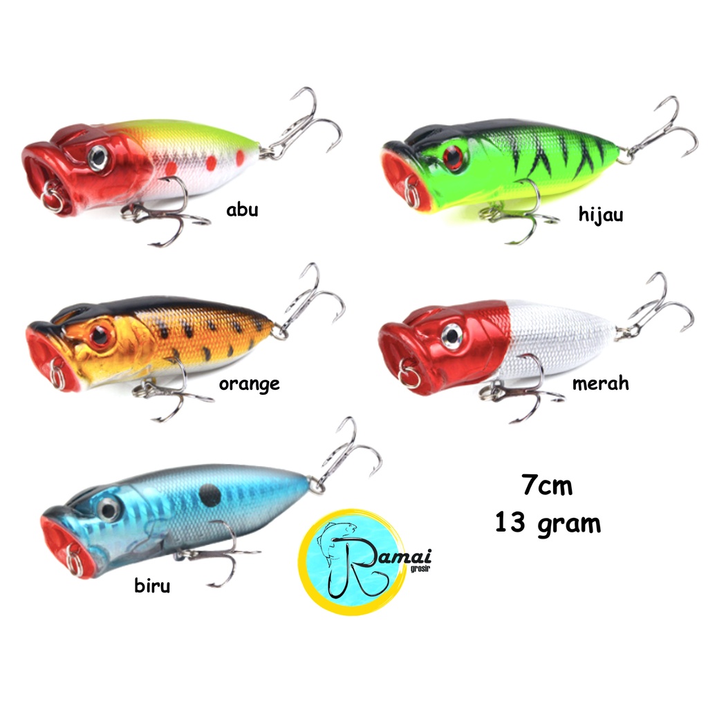 Jual UMPAN PANCING POPPER TOP WATER 12gram 7cm CASTING UL | Shopee Indonesia