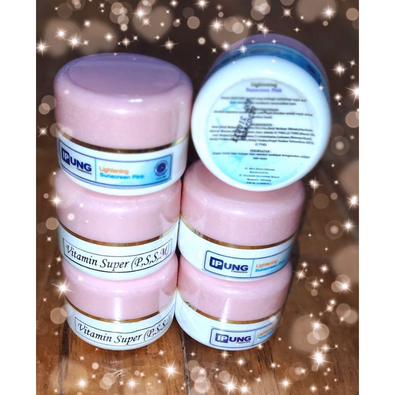 Jual suncreen ping vitsuper sunc pink vitamin super bpom suncreen ...